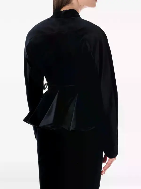 Alberta Ferretti Peplum Wrap Jacket