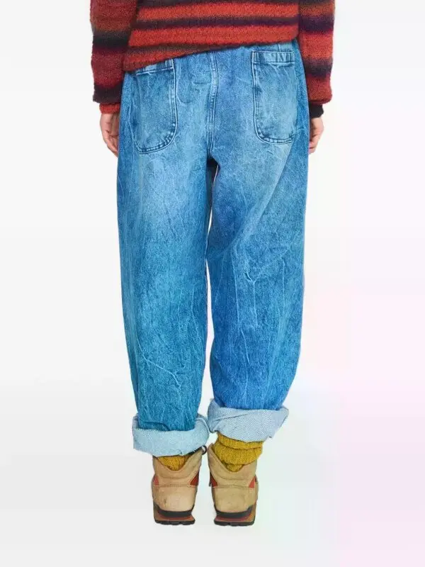 ANNTIAN Stonewashed Tapered Jeans