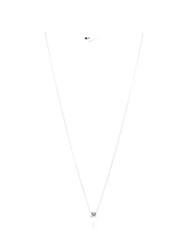 LOUIS VUITTON Empreinte Pendant 18k White Gold And Diamond Necklace - Silver