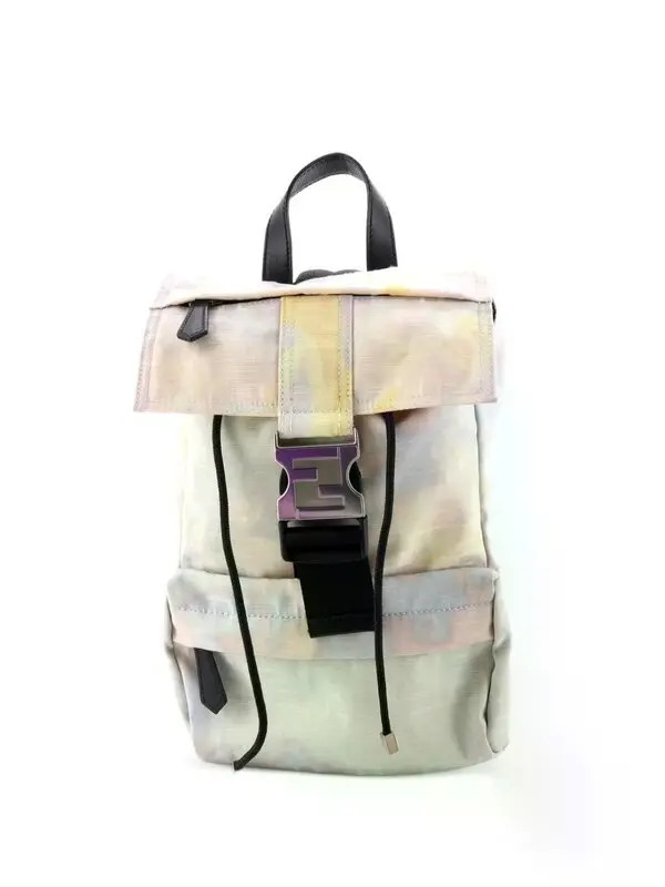 Fendi Fendiness Zucca Canvas Small Backpack - Multicolour