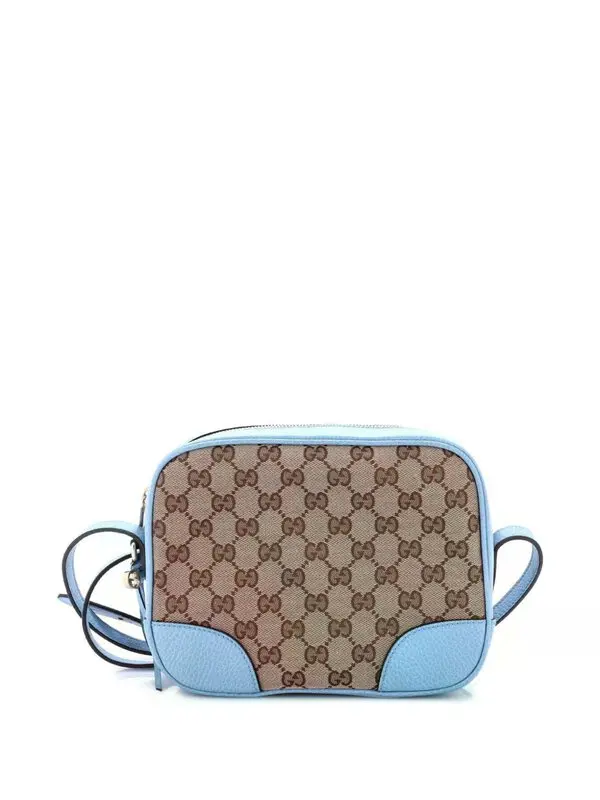 Gucci Bree Disco Gg Canvas With Leather Mini Crossbody Bag - Blue