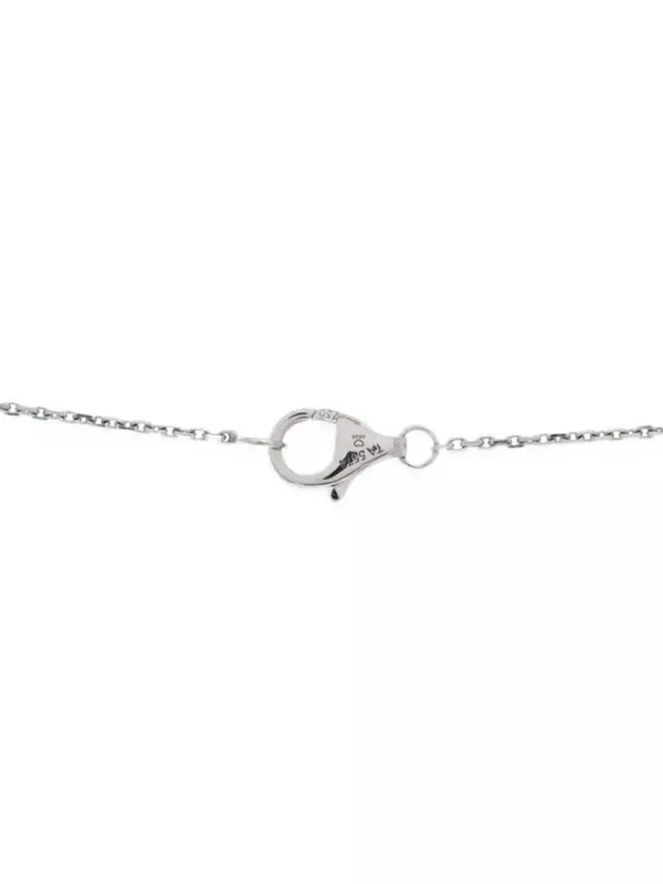 Cartier Trinity Pendant 18k White Gold With Diamonds And Ceramic Small Necklace