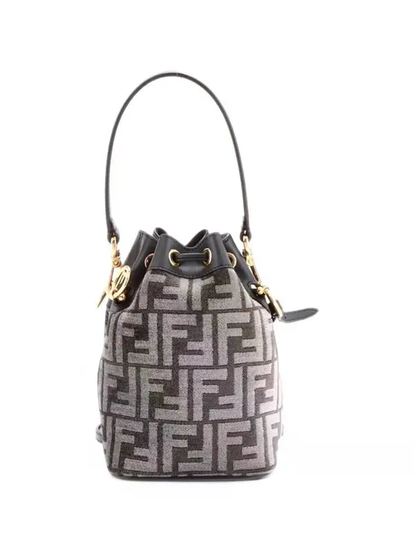 Fendi Mon Tresor Zucca Tapestry Mini Bucket Bag