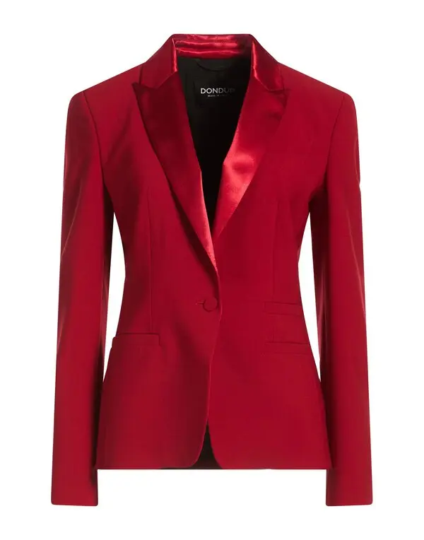 DONDUP Blazer Size Polyester, Virgin Wool, Elastane