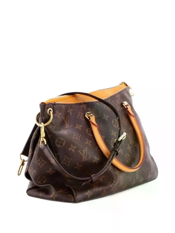 LOUIS VUITTON Pallas Tote Monogram Canvas With Leather Shoulder Bag