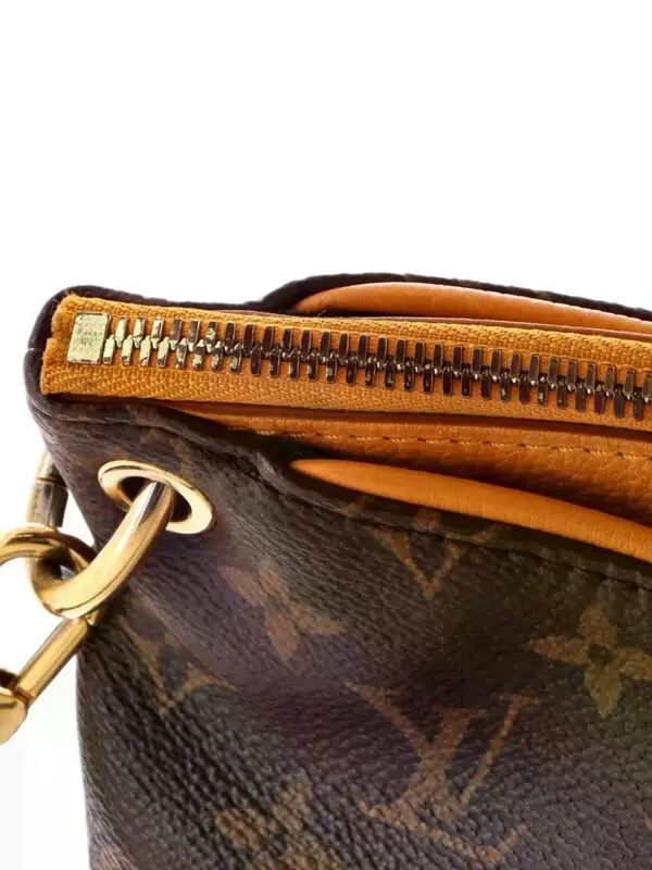 LOUIS VUITTON Pallas Tote Monogram Canvas With Leather Shoulder Bag