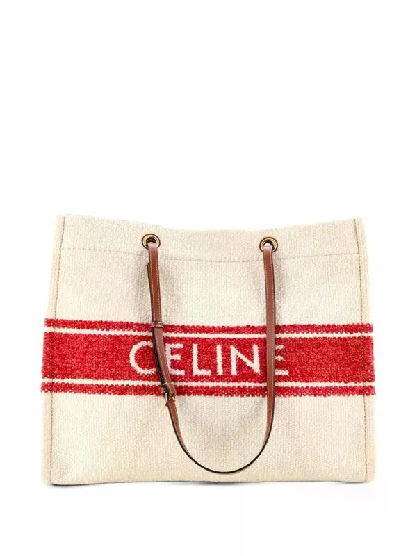 Celine Plein Soleil Squared Cabas Canvas Tote Bag