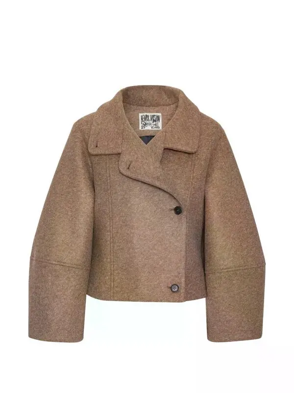 Henrik Vibskov Moon Asymmetric Jacket - Brown