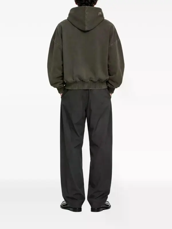 HOUSE OF ERRORS Eye-print Ribbed-trim Hoodie