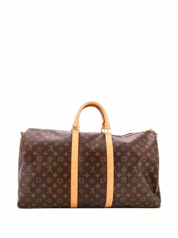 LOUIS VUITTON Keepall Bandouliere Bag Monogram Canvas 55 Travel Bag