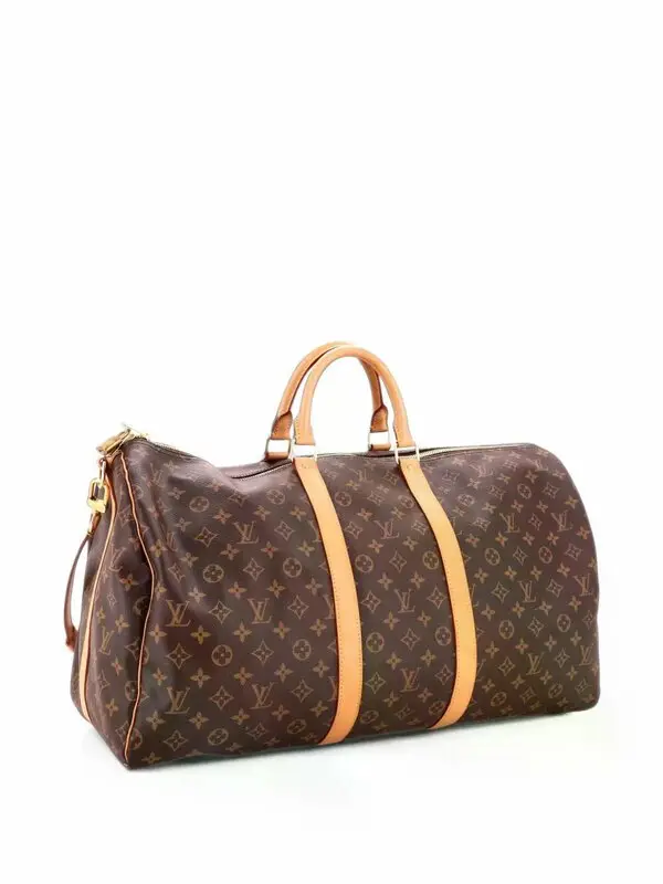 LOUIS VUITTON Keepall Bandouliere Bag Monogram Canvas 55 Travel Bag