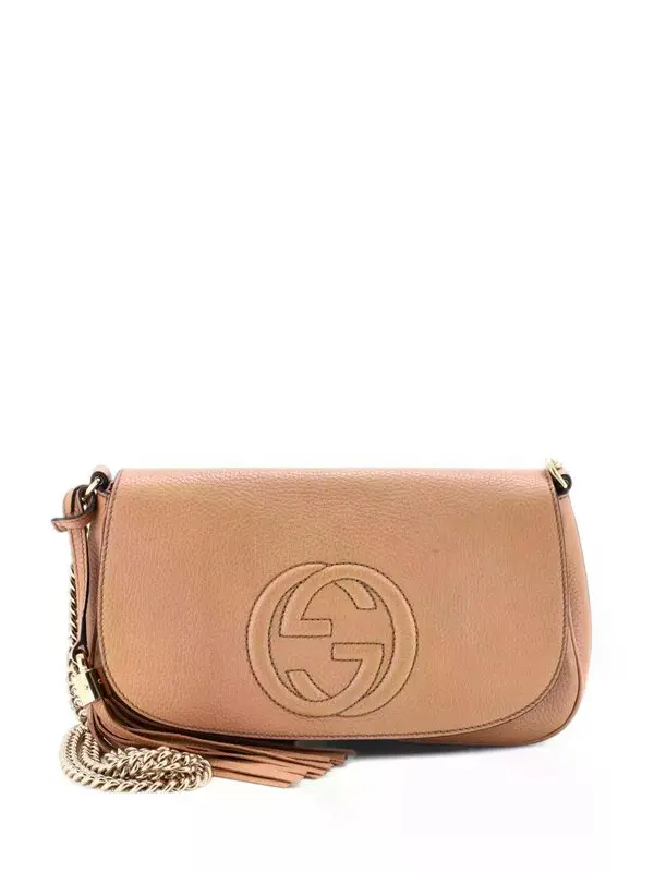 Gucci Soho Chain Leather Medium Crossbody Bag - Neutrals