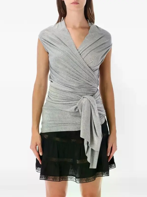 Gimaguas Wrap-style Sleeveless Top