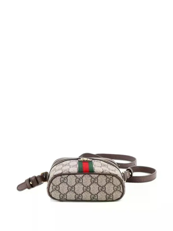 Gucci Ophidia Top Handle Bag Gg Coated Canvas Mini Shoulder Bag
