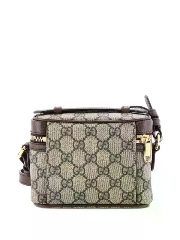 Gucci Ophidia Top Handle Bag Gg Coated Canvas Mini Shoulder Bag