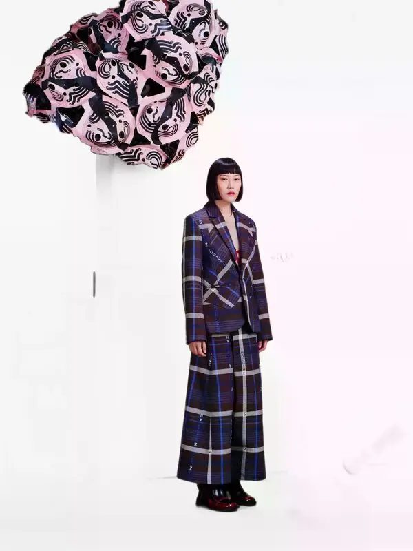 Henrik Vibskov Always Inside Check-print Blazer