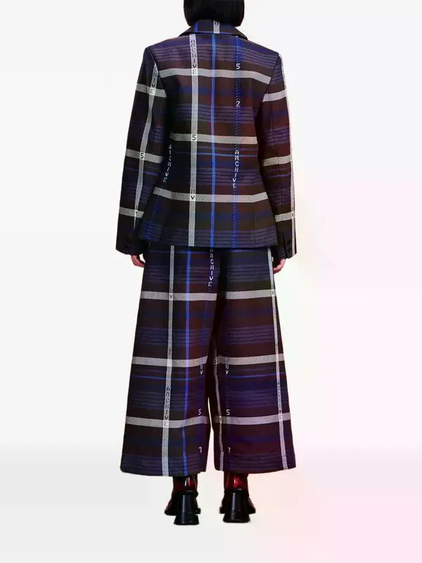 Henrik Vibskov Always Inside Check-print Blazer