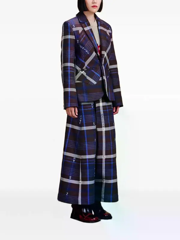 Henrik Vibskov Always Inside Check-print Blazer
