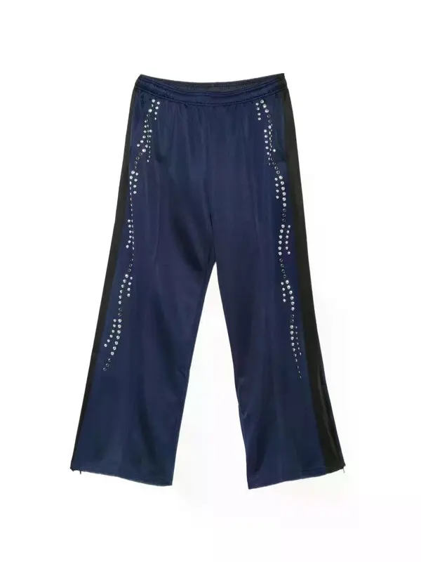 TOGA VIRILIS Studded Side-stripe Track Pants - Blue