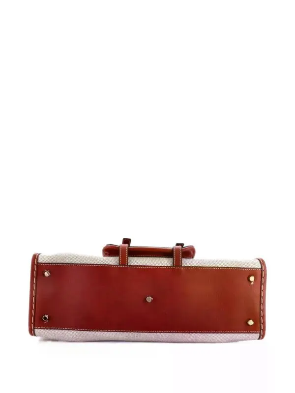 Chloé Edith Nm Canvas With Leather Satchel