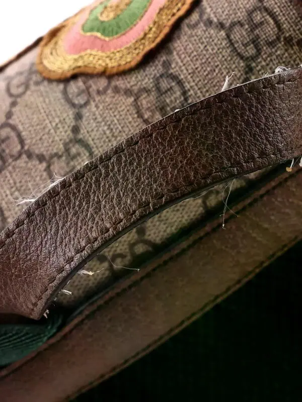 Gucci Courrier Soft Gg Coated Canvas With Applique Large Backpack