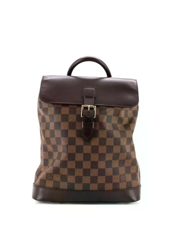 LOUIS VUITTON Soho Damier Backpack - Brown