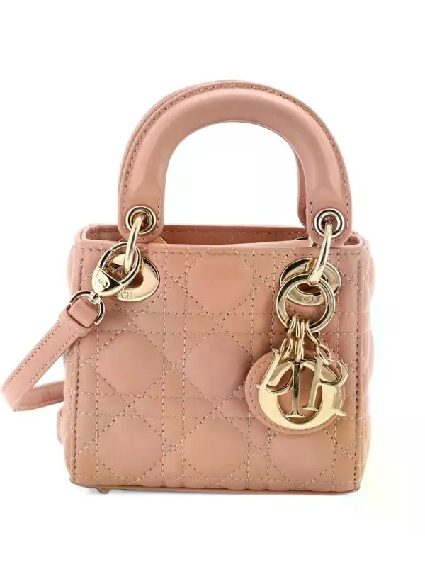 Dior Lady Bag Cannage Quilt Lambskin Micro Shoulder Bag