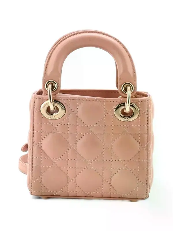 Dior Lady Bag Cannage Quilt Lambskin Micro Shoulder Bag
