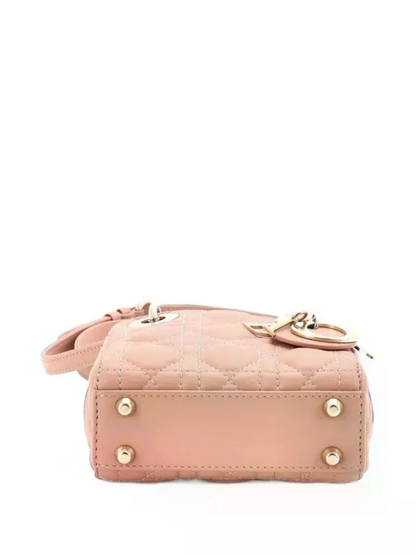 Dior Lady Bag Cannage Quilt Lambskin Micro Shoulder Bag