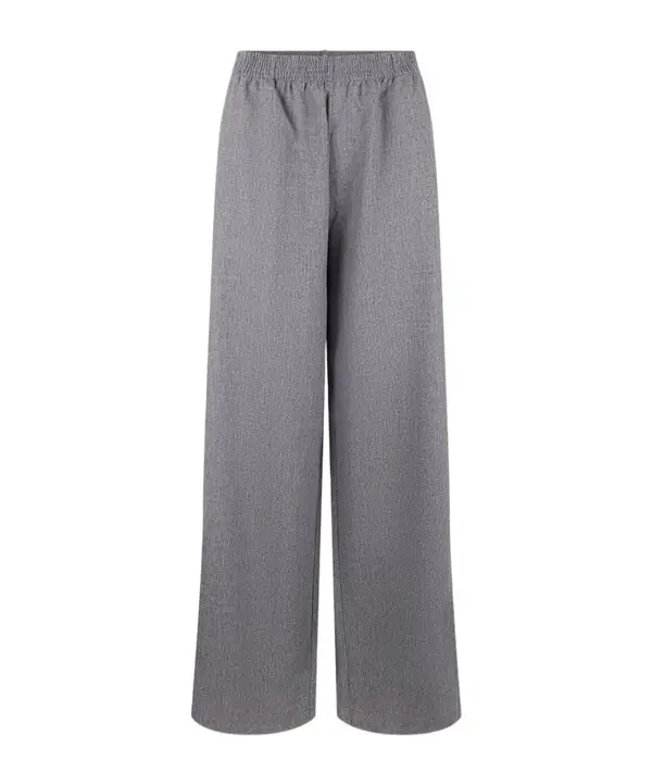 Fabiana Filippi Elasticated Waistband Wide Leg Pants - Gray