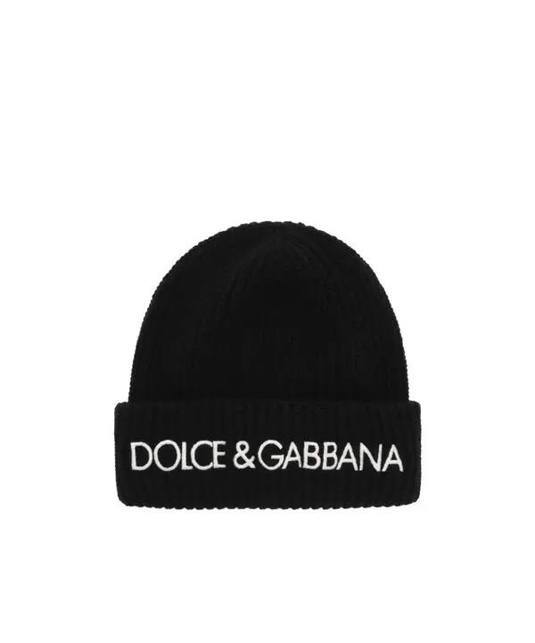 Dolce & Gabbana Knitted Hat - Black