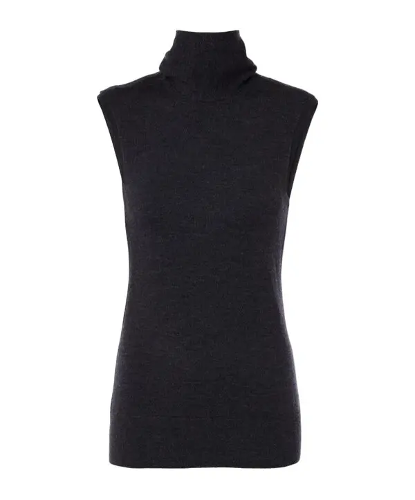 TOTEME Sleeveless Sweater - Black
