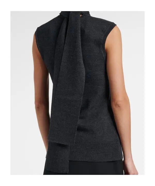 TOTEME Sleeveless Sweater - Black
