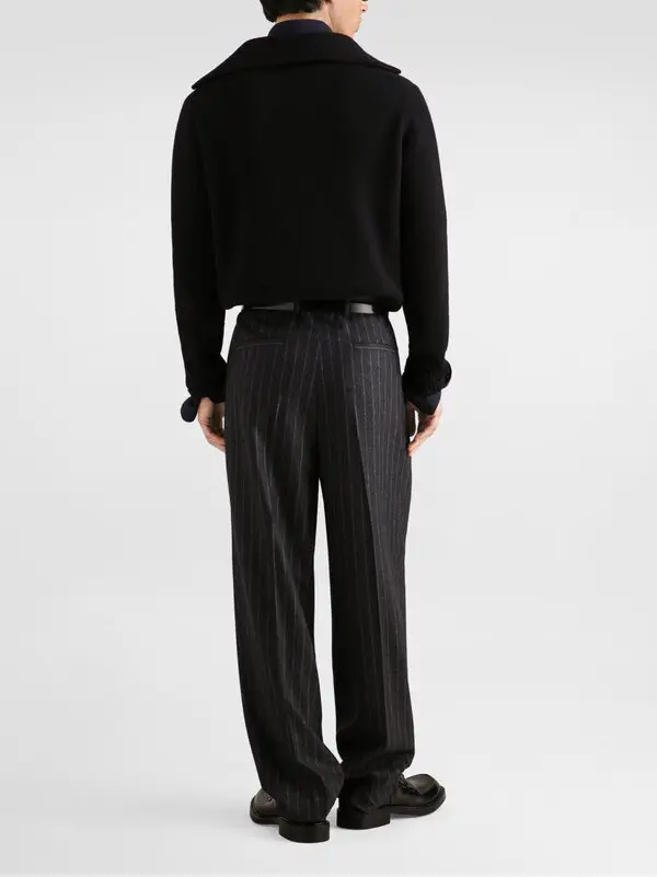 Dolce & Gabbana Virgin Wool Cardigan With Embroidery