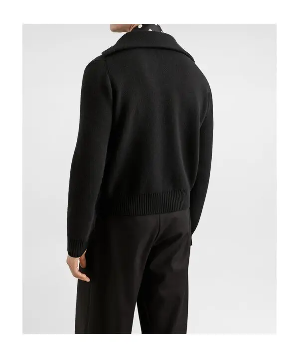 Dolce & Gabbana Virgin Wool Cardigan With Embroidery