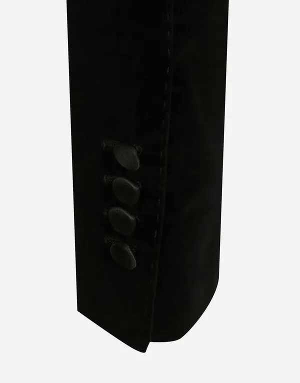Dolce & Gabbana Velvet Cropped Blazer