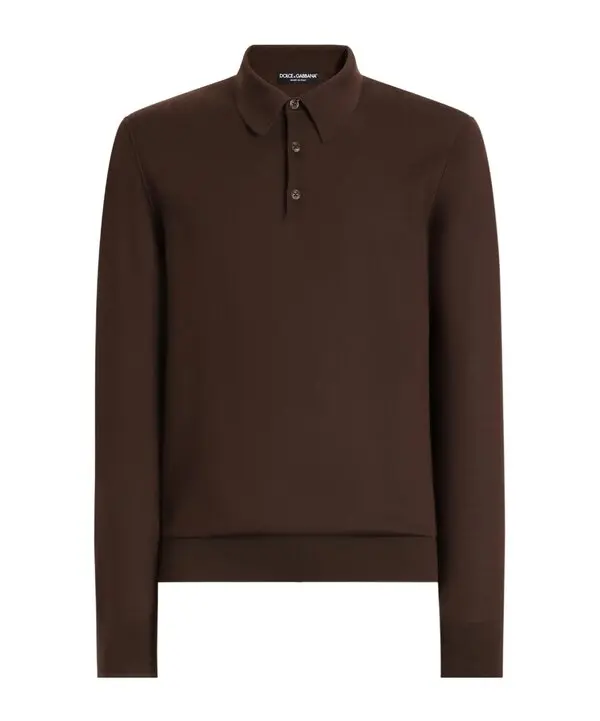 Dolce & Gabbana Cashmere Polo Shirt