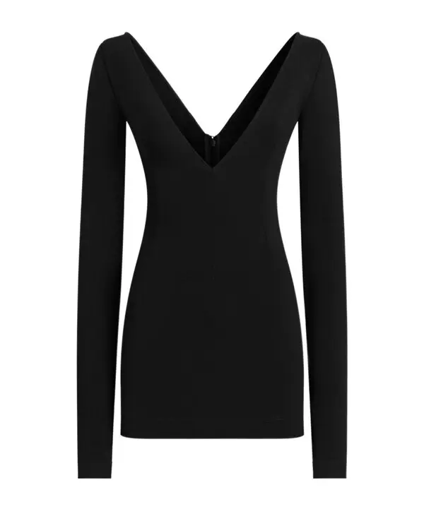 Dolce & Gabbana V-neck Dress - Black