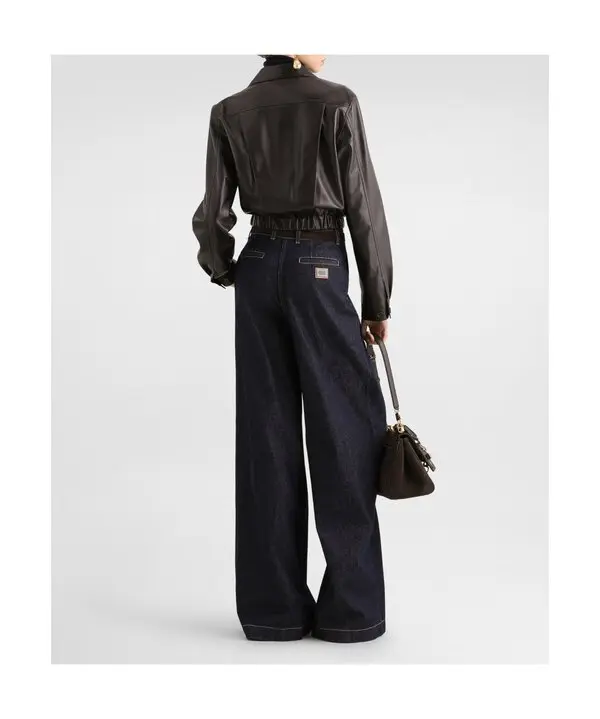 Dolce & Gabbana Dolce Gabbana Cropped Leather Jacket