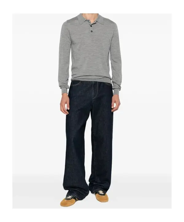 LANVIN Long-sleeve Polo Shirt