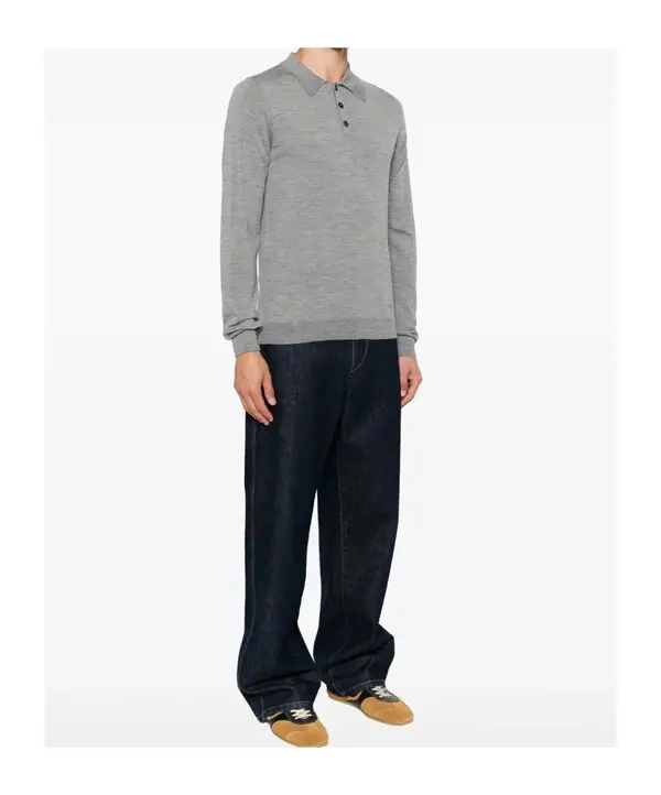 LANVIN Long-sleeve Polo Shirt