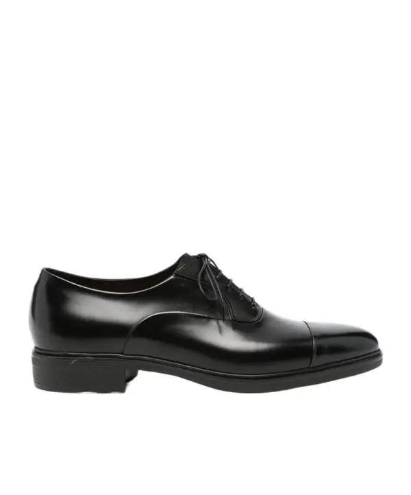 Santoni Cap-toe Oxford Shoes - Black