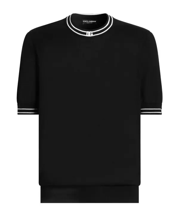 Dolce & Gabbana Silk Pullover - Black