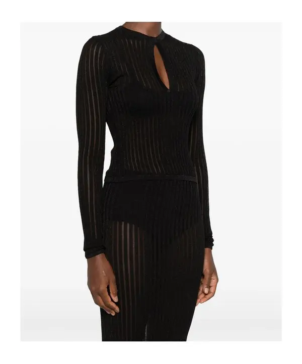 DONDUP Open-knit Striped Sweater