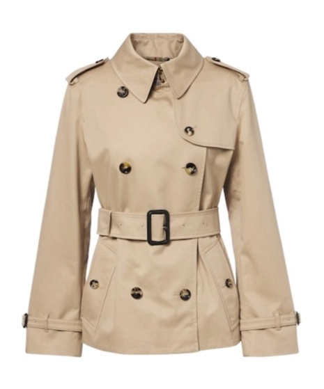 Burberry Cotton Gabardine Trench Coat - No