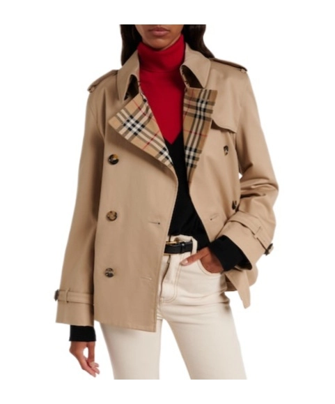 Burberry Cotton Gabardine Trench Coat