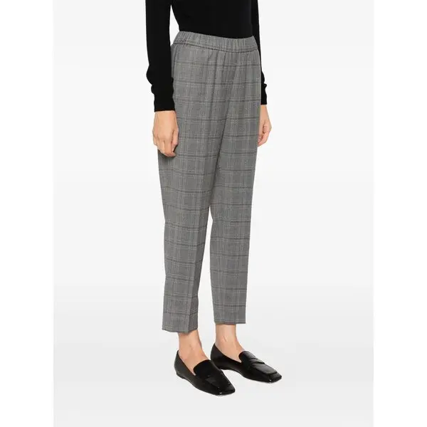 Peserico Check Elasticated-waist Trousers