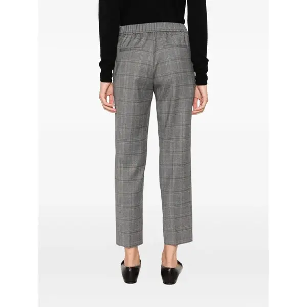 Peserico Check Elasticated-waist Trousers