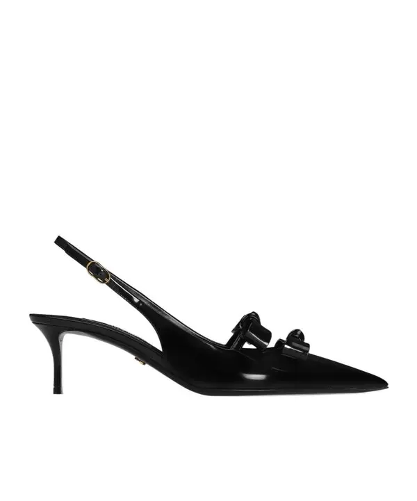 Dolce & Gabbana Dolce Gabbana Pointed Toe Slingback Pumps - Black