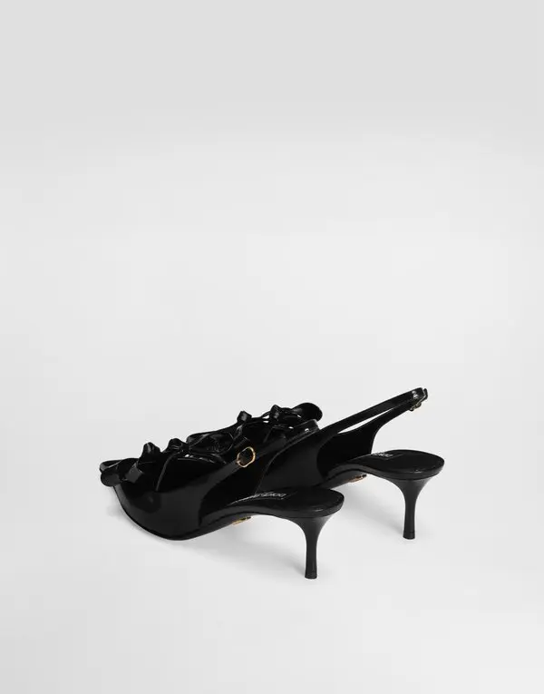 Dolce & Gabbana Dolce Gabbana Pointed Toe Slingback Pumps - Black